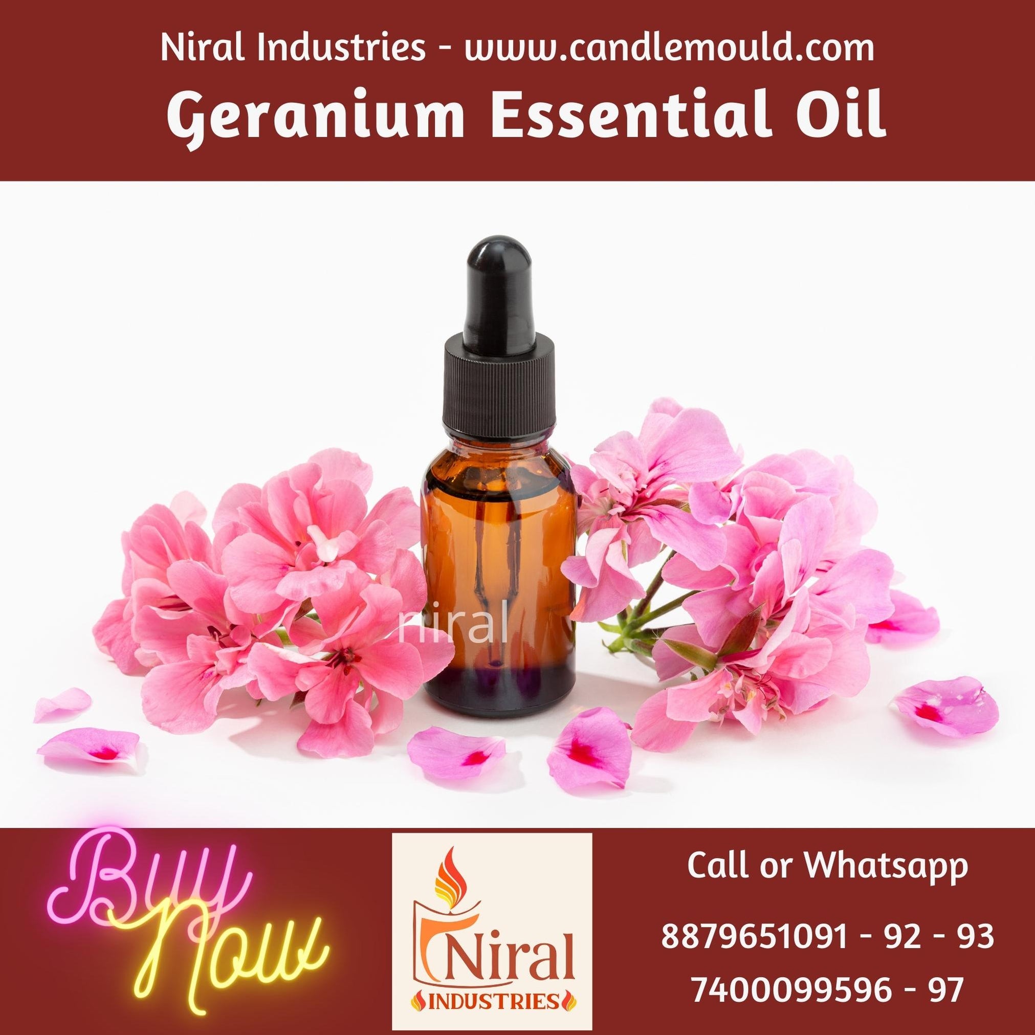 Niral's Geranium Essential Oil — Niral Industries